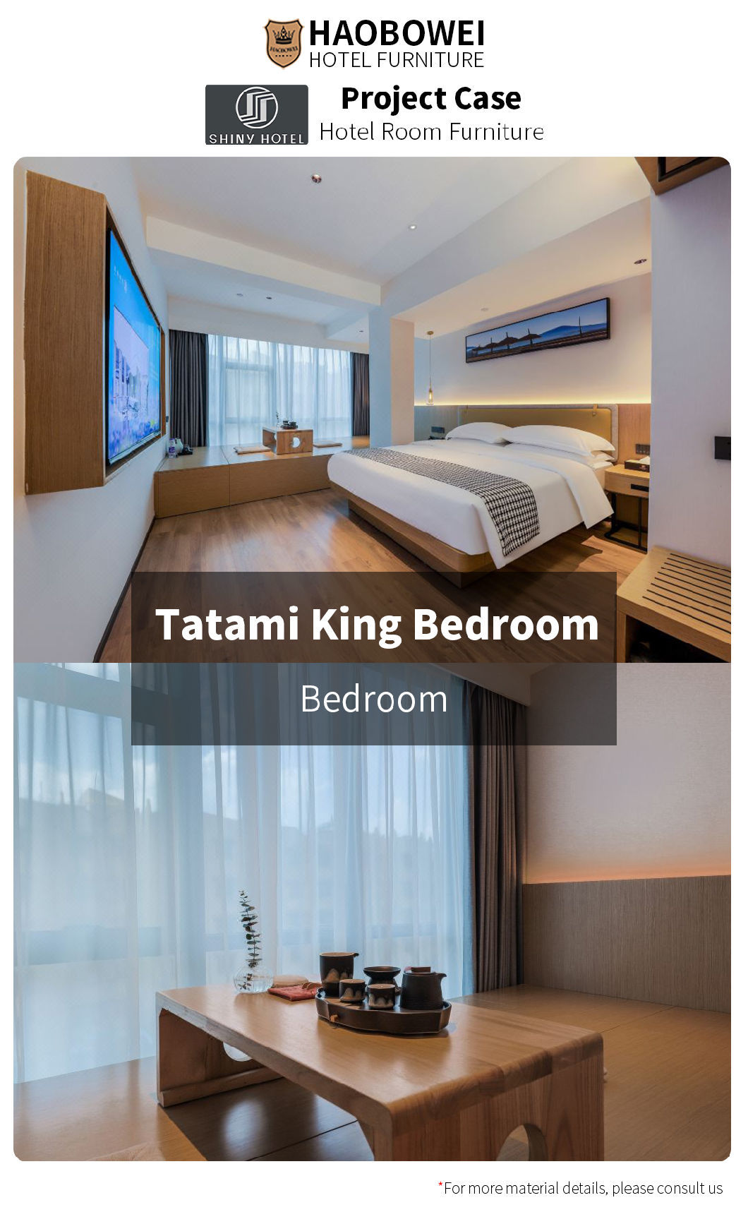 Wholesale Resort Hotel Foshan Modern Luxury Standard King Size Bedroom Furniture Set