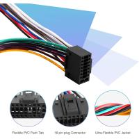 Quality 18AWG 4 Speaker 16 Pin Car Stereo Connector Electrical Wiring Harness for sale
