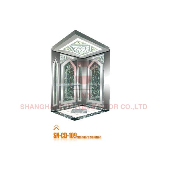 Quality Stainless Steel Panel Elevator Cabin Decoration For Residential Buildings for sale