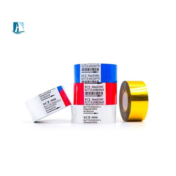 Quality Batch Number and Necessary Text Labels Inside Hot Stamping Ribbon Ink for Date for sale