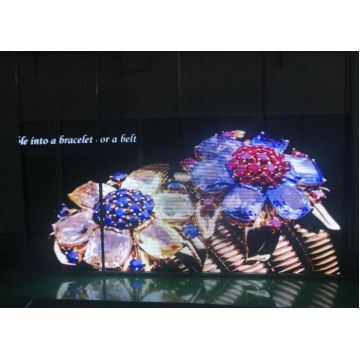 Quality 6000nit 3840Hz P3.9 Transparent LED Display High Resolution Light Weight for sale