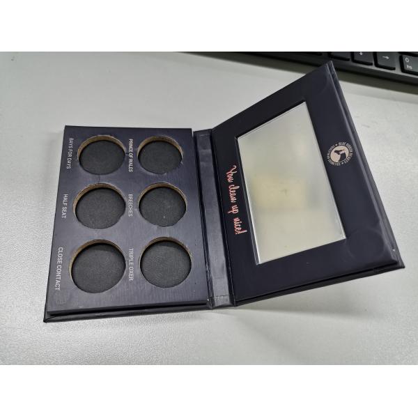 Quality Empty Cardboard Eyeshadow Palette Packaging Box 1200gsm for sale