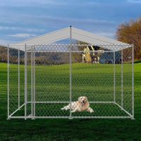 Quality Easy Clean 2mm Hot Galvanized L4m Dog Cage Kennel for sale