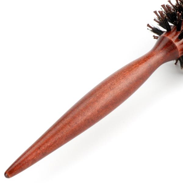 Quality Natural Styling Anti Static Round Hair Curling Combs Set Of 3 With Wooden Handle for sale
