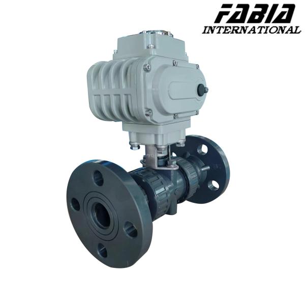 Quality Double Ream Flanged Ball Valve Soft Seal Electric Industrial Valve for sale