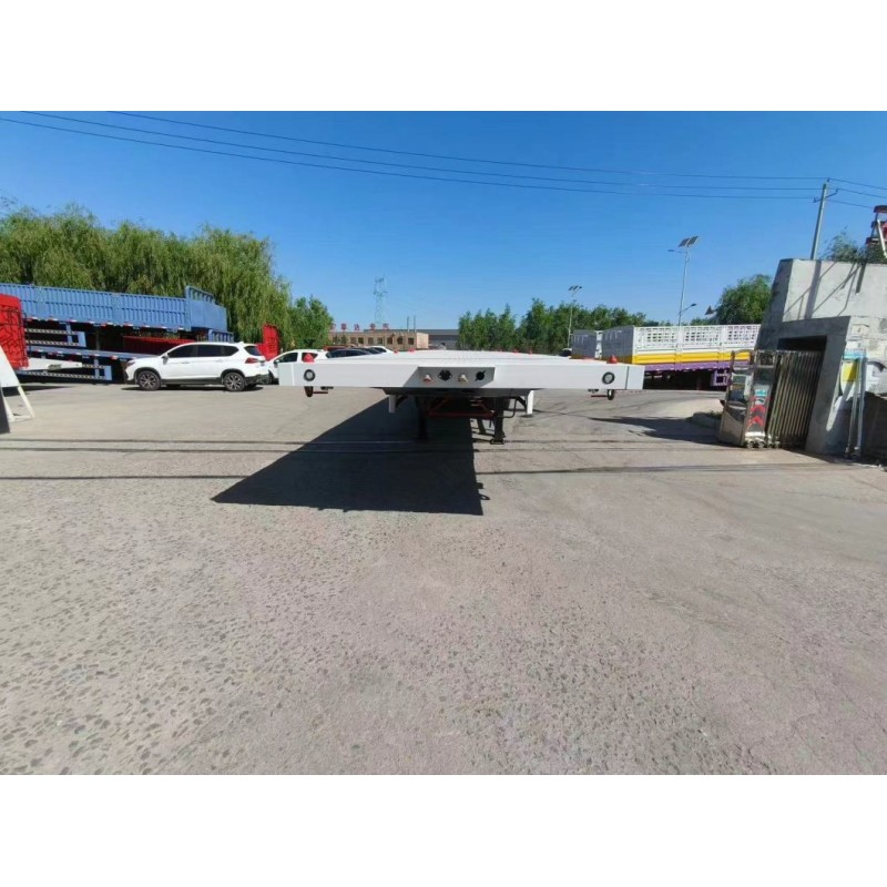 Reliable Tri-Axle Container Flatbed Semi-Trailers for Long-Distance Hauling