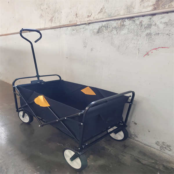 Quality Four Wheel Collapsible Wagon Cart Large Capacity Foldable Garden Trolley for sale