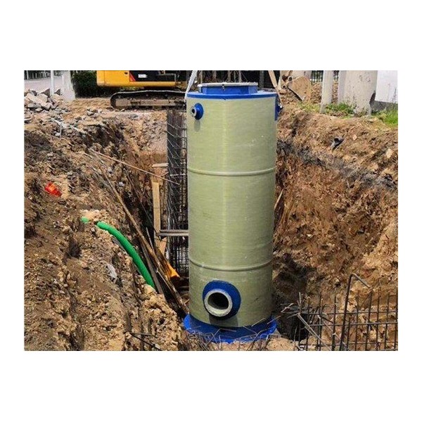 Quality Integrated Pre Embedded Prefabricated Pump Station Water Treatment Energy Saving for sale