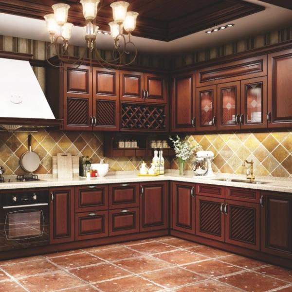 Quality MC WORLD Modular Veneer Traditional Kitchen Cabinet Shallow Pantry Lacquer Finish for sale