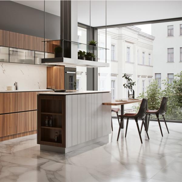 Quality Waterproof Solid Wood Floor Cabinet Modular Kitchen Cabinets for sale