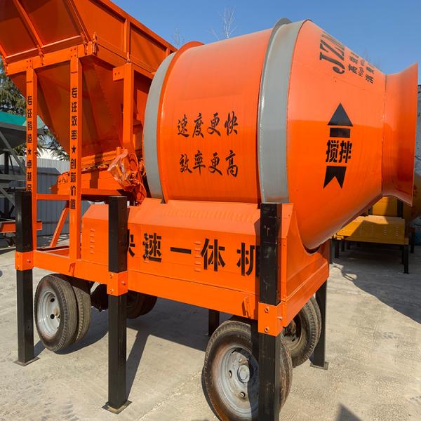 Quality Liquid Mini Concrete Cement Mixer 1000Ltr Mobile Concrete Mixer Orange for sale