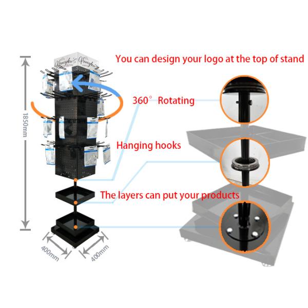 Quality Bangle Jewelry Rack Battery Powered Rotating Display Stand for sale