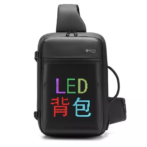 Quality 20L Smart LED Backpack Sling Chest Bag With LED Screen Display for sale