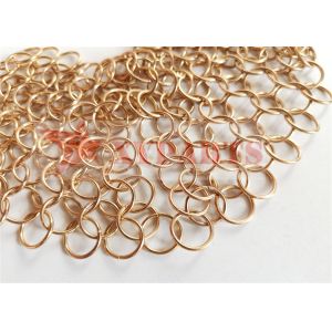 Quality Electroplating Metal Ring Mesh Space Division in Easy Installation for sale