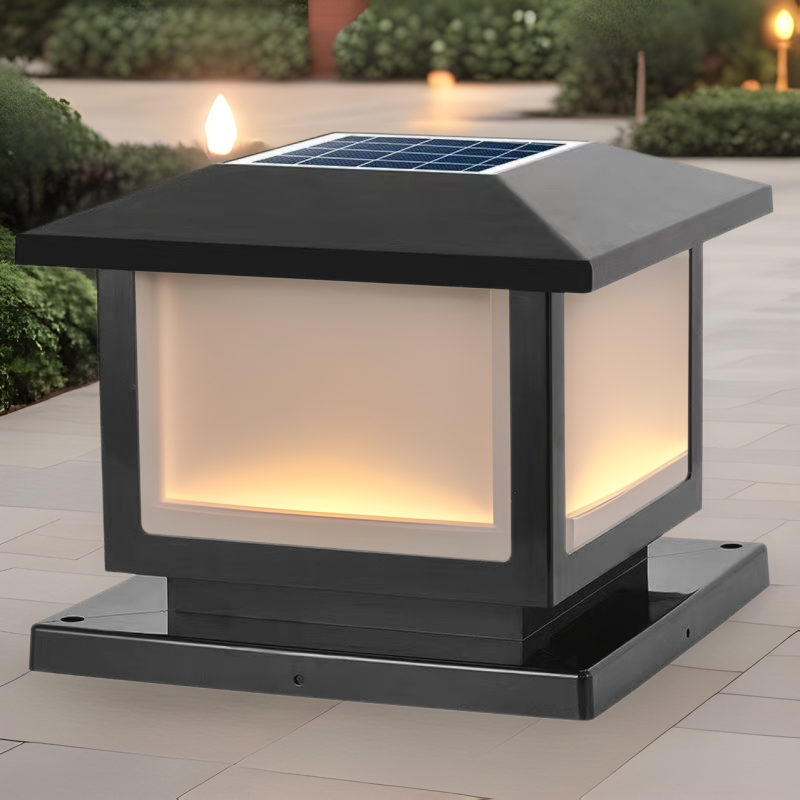 Quality Light-Sensing ,IP65 Waterproof Solar Pillar Light Outdoor Garden Lighting for sale