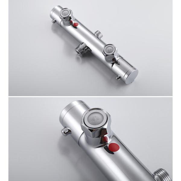 Quality Bathroom Rain Mixer Shower Combo Set Temperature Control Rainfall Shower Unit for sale