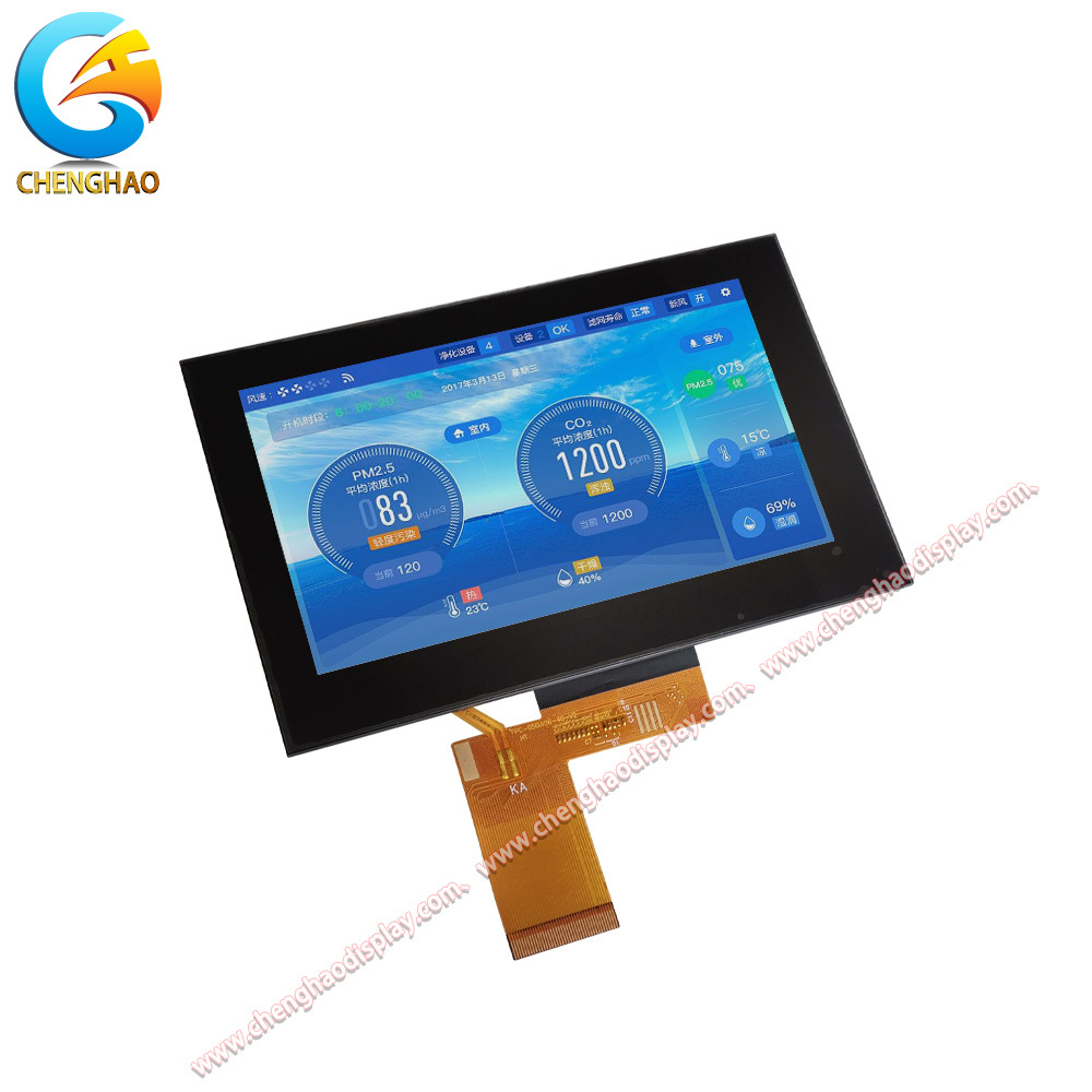 Quality 5 Inch Color Display Module 800x480 Resolution 16M Color IPS TFT Lcd for sale