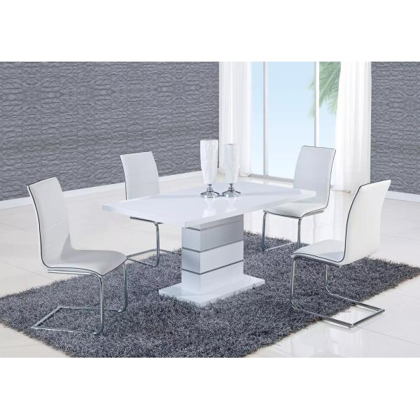 Quality MDF High Gloss Spray Paint 46kgs Modern Dining Table for sale