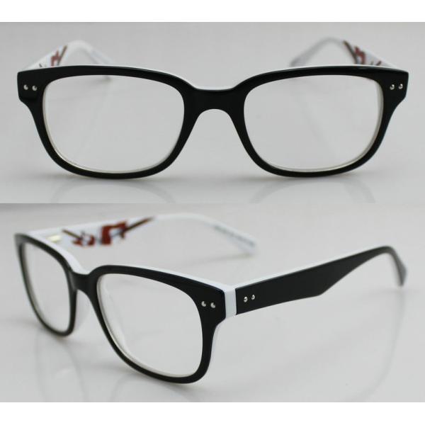 Quality Black Acetate Kids Eyeglasses Frames , Optical Eyewear Frames for Boys for sale