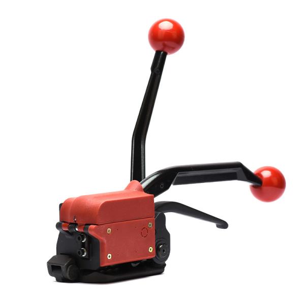 Quality Red poly Manual Sealless Steel Strapping Tool Yin Yang Buckle YF19 for sale