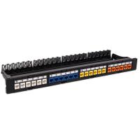 Quality CAT5 CAT6 Network Patch Panel UTP Blank Unloaded RJ45 24 Port Patch Panel for sale