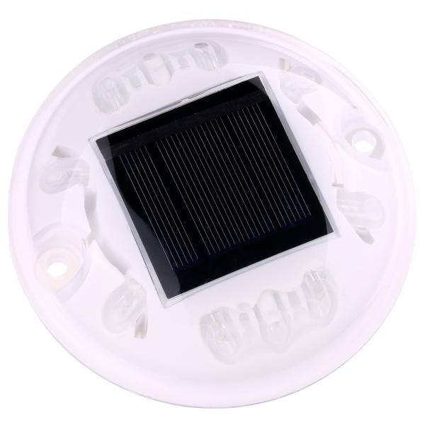 Quality White Round PC IP68 120mm Solar Powered Road Studs , Solar Pavement Marker for sale