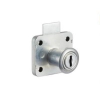 Quality Iron Material Furniture Cabinet And Drawer Locks 19xL22mm Zinc Plated Finish for sale
