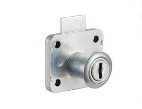 Quality Iron Material Furniture Cabinet And Drawer Locks 19xL22mm Zinc Plated Finish for sale