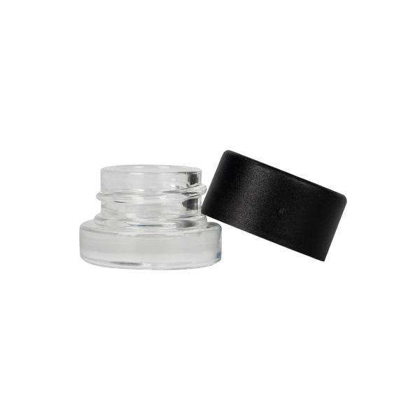 Quality Thick Wall 5ml Glass Concentrate Jar Childproof Wax Concentrate Container for sale