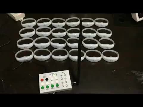 Quality Remote Controlled RFID led bracelet For Event Party for sale