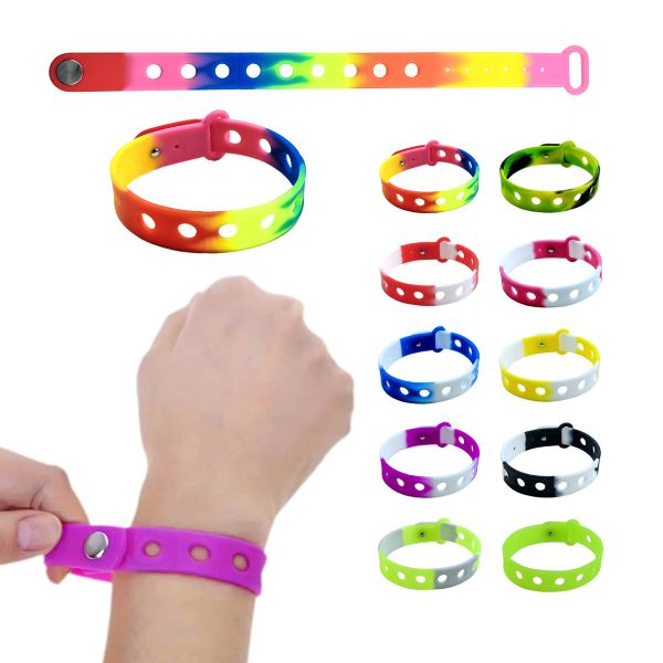 Quality Silicone Processing Design Adjustable Charms Wristband Bracelets for Events for sale
