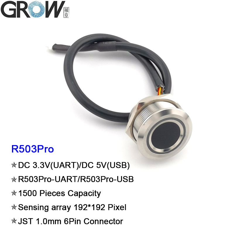 Grow R503PRO Uart/USB 1500 Capacity DC3.3V Fingerprint Module Sensor Scanner