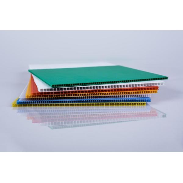 Quality Customized Plastic Corrugated Sheet Green 4mm PP Plastic Hollow Sheet Corflute for sale