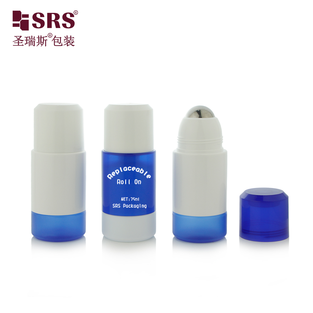 Quality RPPE 50ml 75ml Skin-Friendly Plastic Rollerball Applicators Replaceable Design for sale