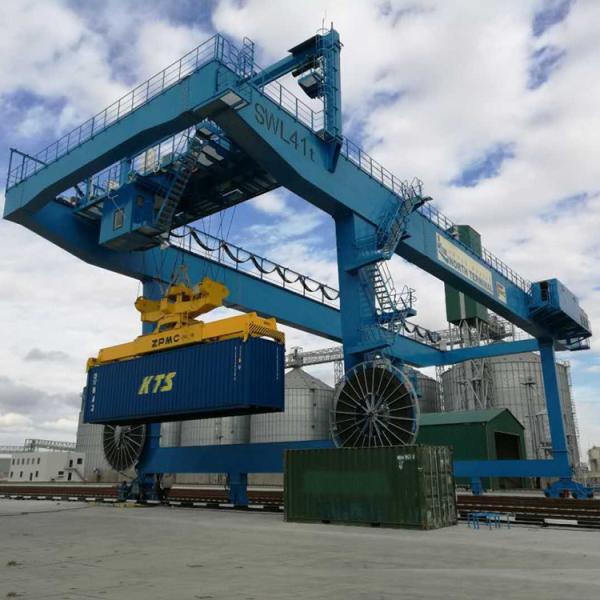 Quality Heavy Duty Rail Mounted Double Beam Container Gantry Crane 50 Ton for sale