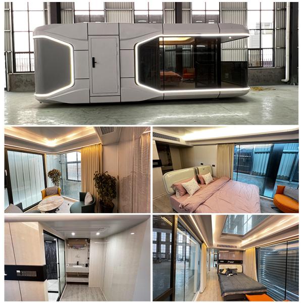 Quality Modular Prefab House 2 Bedroom Container Home with Folding Design and Capsule for sale