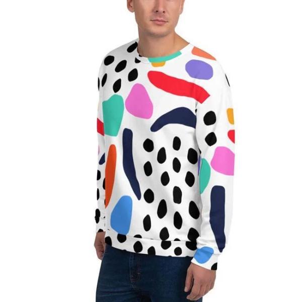 Quality Custom Sublimation Crewneck Sweatshirt Breathable for sale