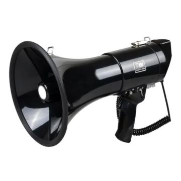 Quality 800M Battery Powered Megaphone Rechargeable Black Plastic Megaphones 1 Channel for sale