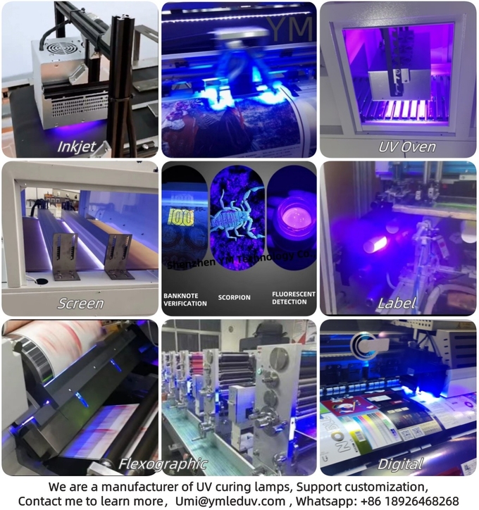 High power 300W 600W UV Curing module for screen printing circular printing on bottles 3