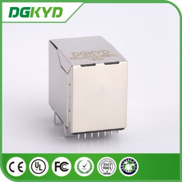 Quality Single port Integrated magnetic rj45 USB jack with 10/100base transformer for sale