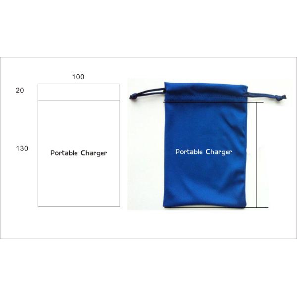 Quality Silkscreen Small Microfiber Sunglasses Bag , TUV Drawstring Glasses Pouch for sale