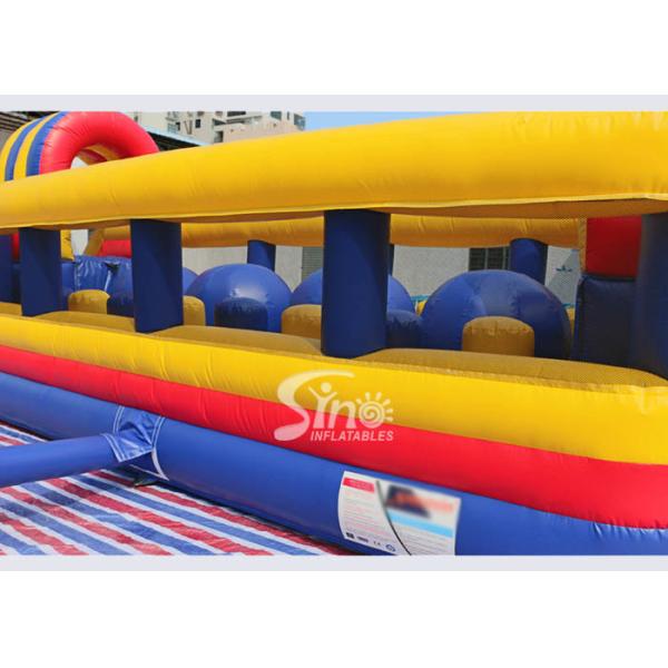Quality 10x3m Giant Wipeout Inflatable Big Baller Obstacle Course for Adults and for sale