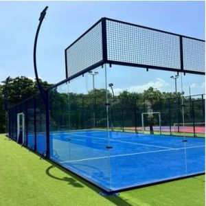 Quality Outdoor Padel Courts White Black Green Bule Stadium Tennis Court 10*20m Padel for sale