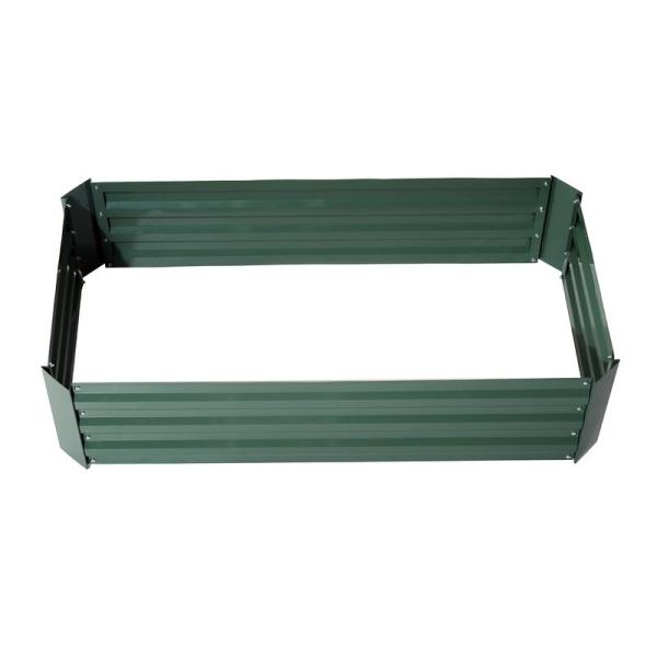 Quality Rectangular L240cm Galvanized Garden Beds For Outdoor for sale