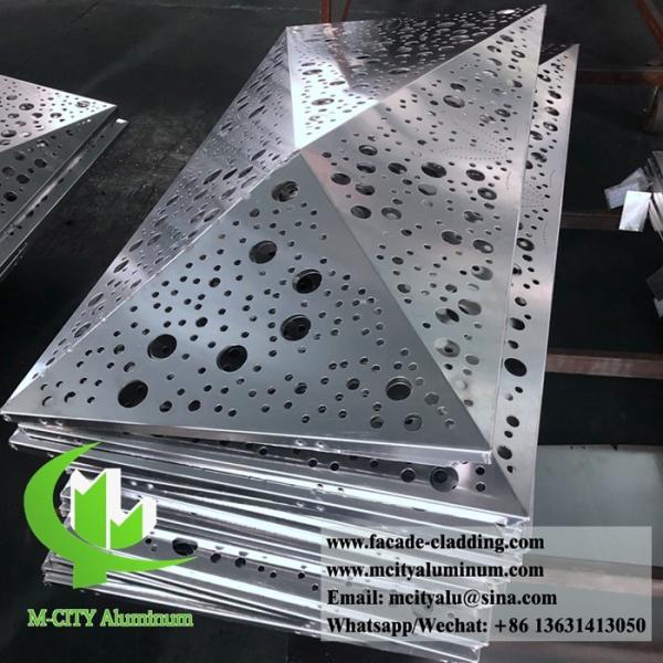 Quality 3mm Powder Coated Perforated Aluminum Facade Cladding with Customizable Designs for sale