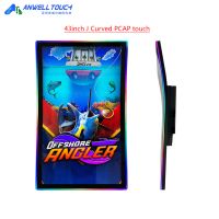 Quality PCAP Curved Monitor Touchscreen High Resolution 1920x1080 43'' J For Gaming for sale