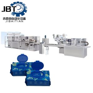 Quality High Efficiency Eco Friendly Wet Wipes Packing Machine With Non Woven Fabric for sale