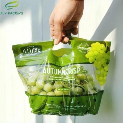 Quality Resealable Ziplockk Fresh Vegetables Biodegradable Packaging For Fruits And for sale
