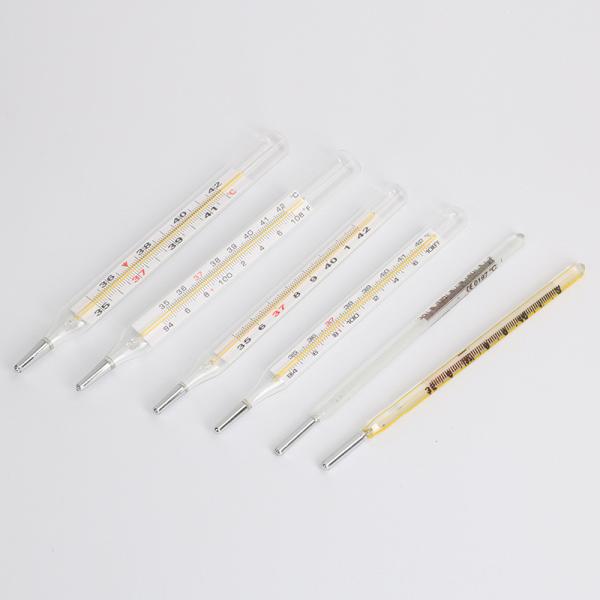 Quality Axillary Household Digital Thermometer 42c , 32c Medical Mercury Glass for sale