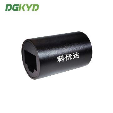 Quality Ultra Thin Straight Through Head RJ45 Waterproof Dual Interface 180 Degree Round for sale